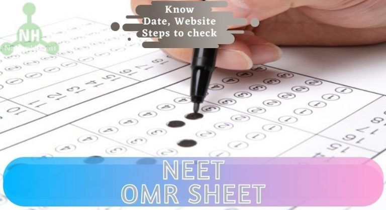 NEET OMR Sheet 2025 Sample ‣ Response Sheet Download Link & Date