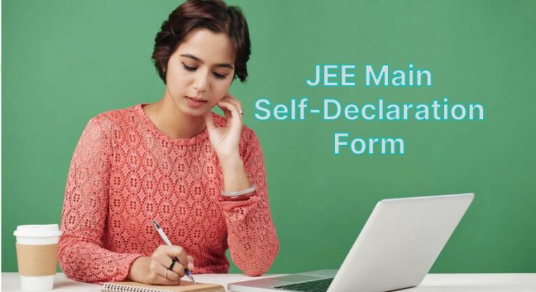 JEE Main Self Declaration Form 2025 PDF Download & How to Fill it