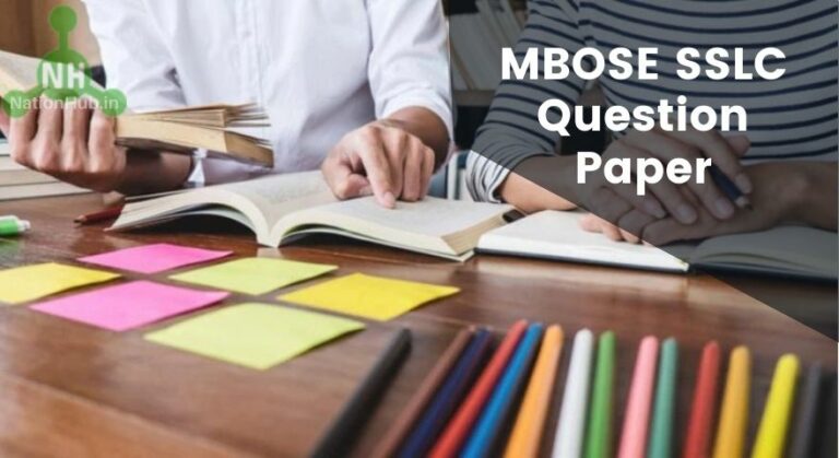 MBOSE SSLC Question Papers 2024 PDF Download Previous Years Class 10 MBOSE SSLC Question Papers 2024 PDF Download Previous Years Class 10