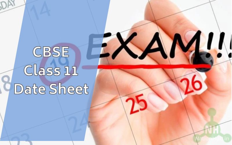 CBSE Class 11 Date Sheet 2024 PDF Check Subject wise 11th Exam Date