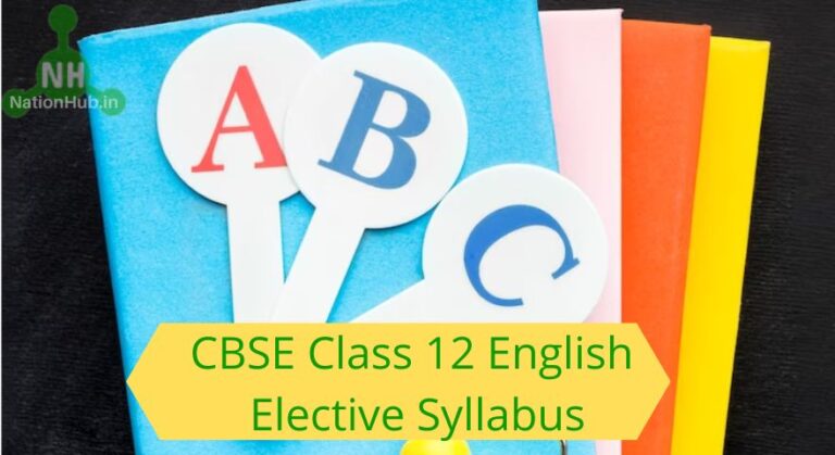 CBSE Class 12 English Elective Syllabus 2025 PDF Download & Section ...